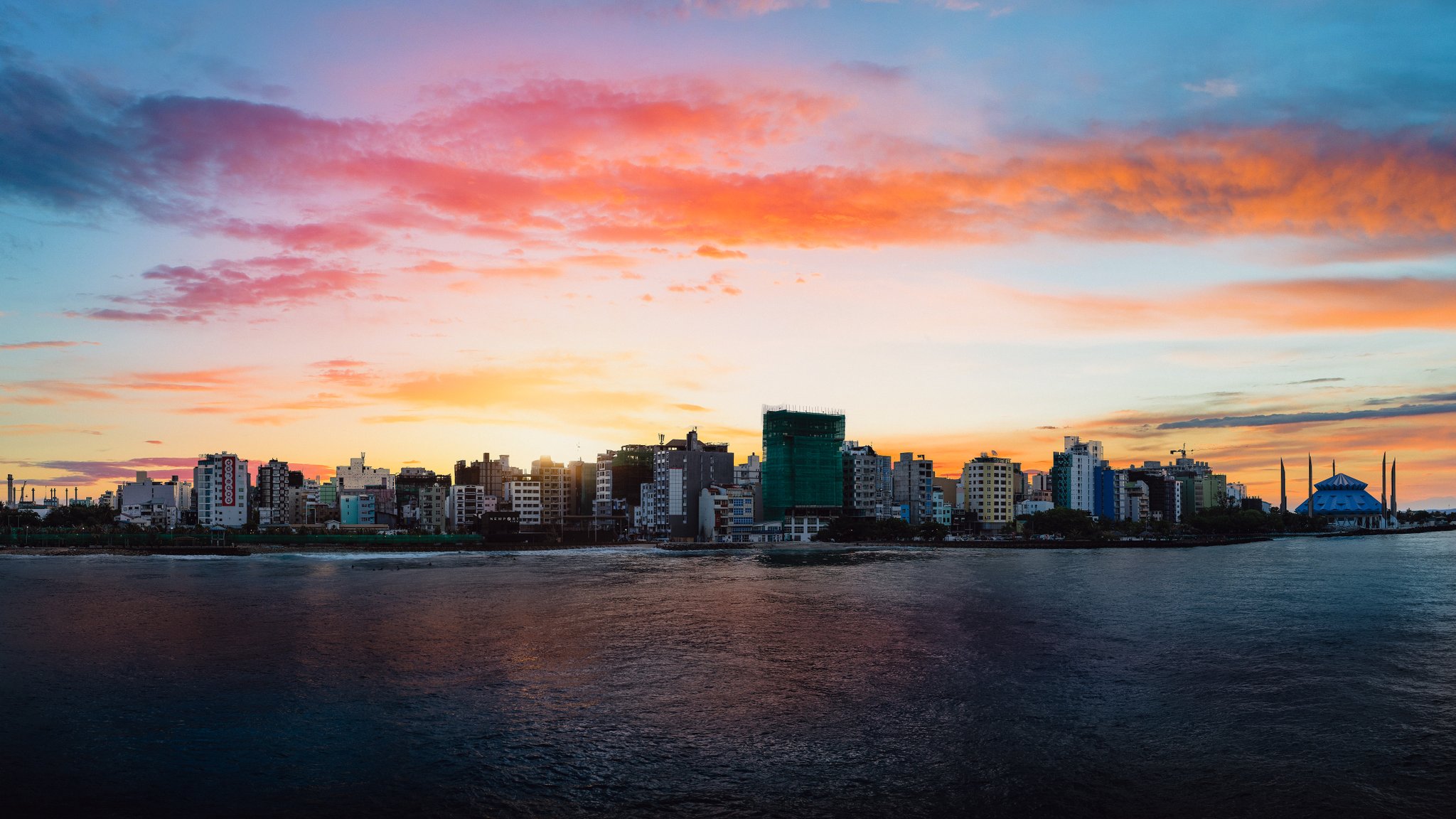 Male City Skyline
