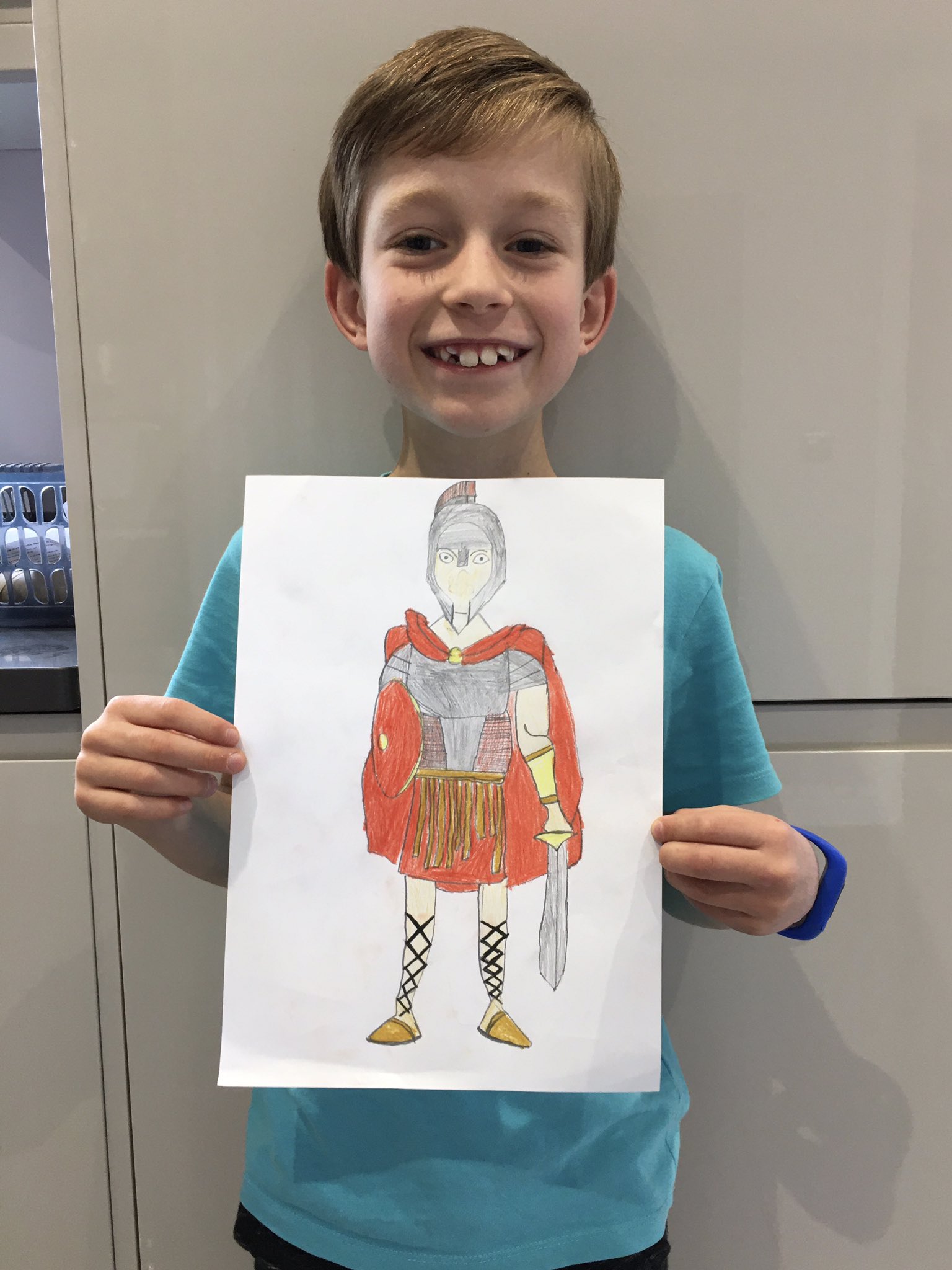 Roman Soldier Drawing