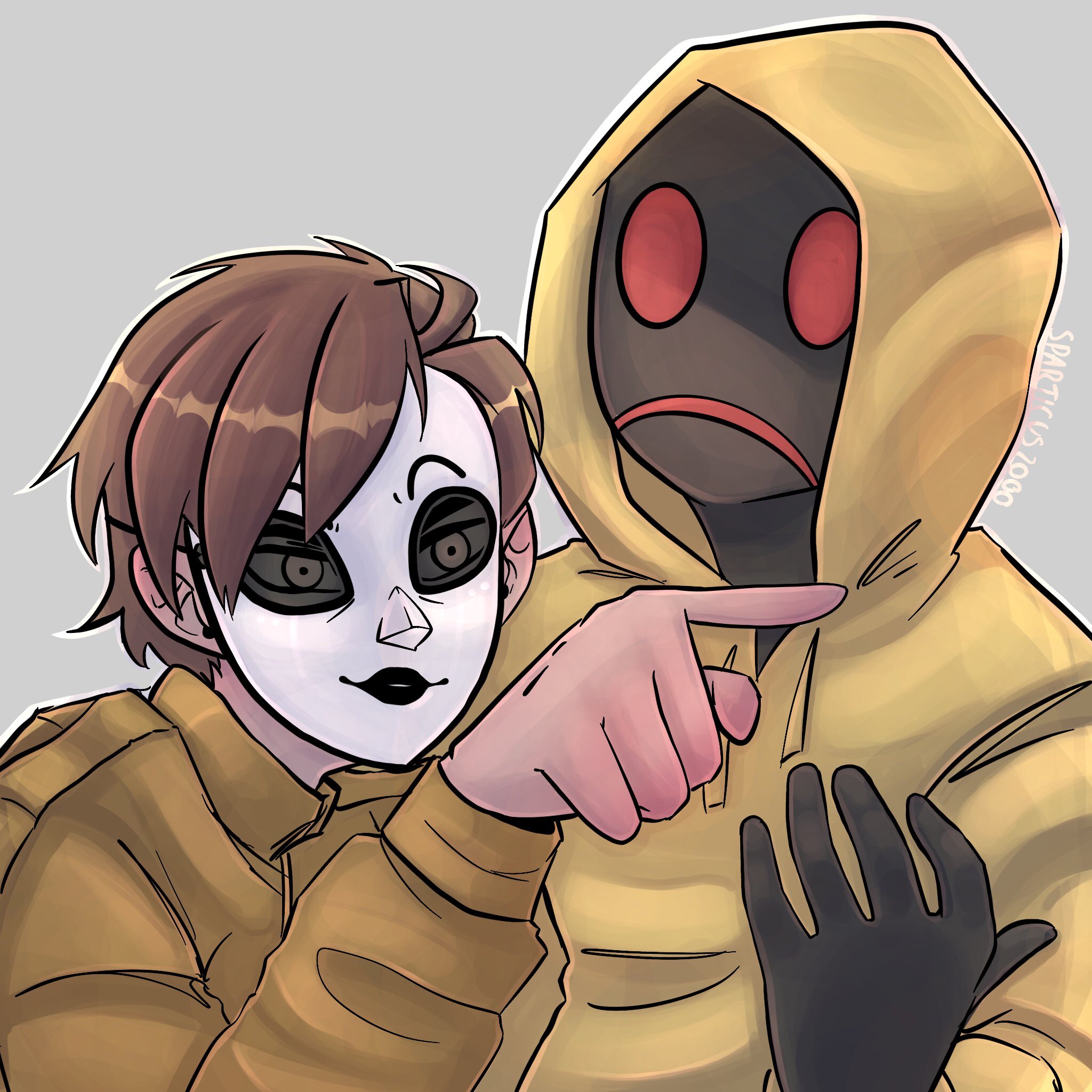 Creepypasta Masky Drawing