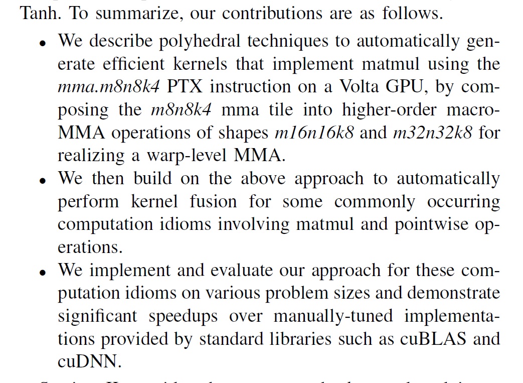 OGAWA, Tadashi on Twitter: "=> "Automatic Kernel Generation for Volta Tensor Cores", NVIDIA ...