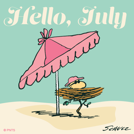 Welcome July Snoopy
