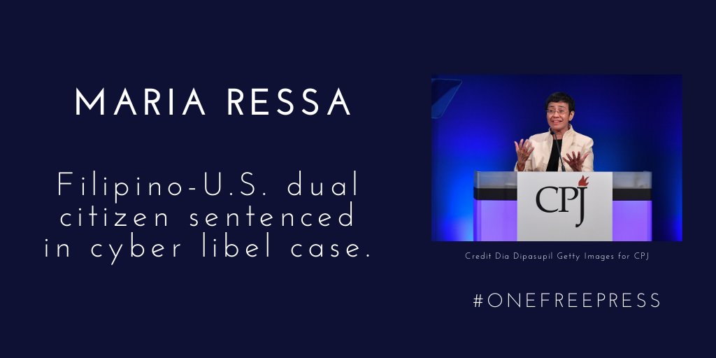 Filipino Journalist Maria Ressa Who Was Convicted Of Of Cyber Libel By