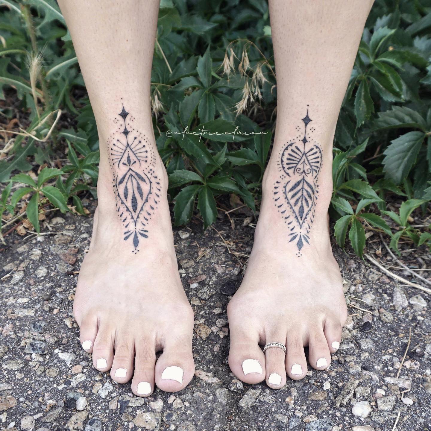 Front Ankle Tattoos