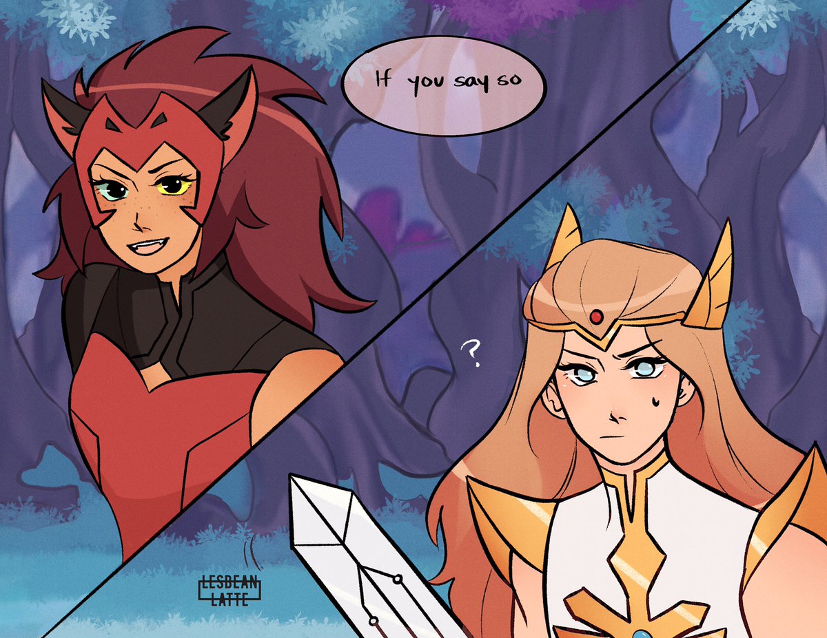 「How does she keep escaping??? ? #spop #shera #catradora 」Meonkee Tran ...