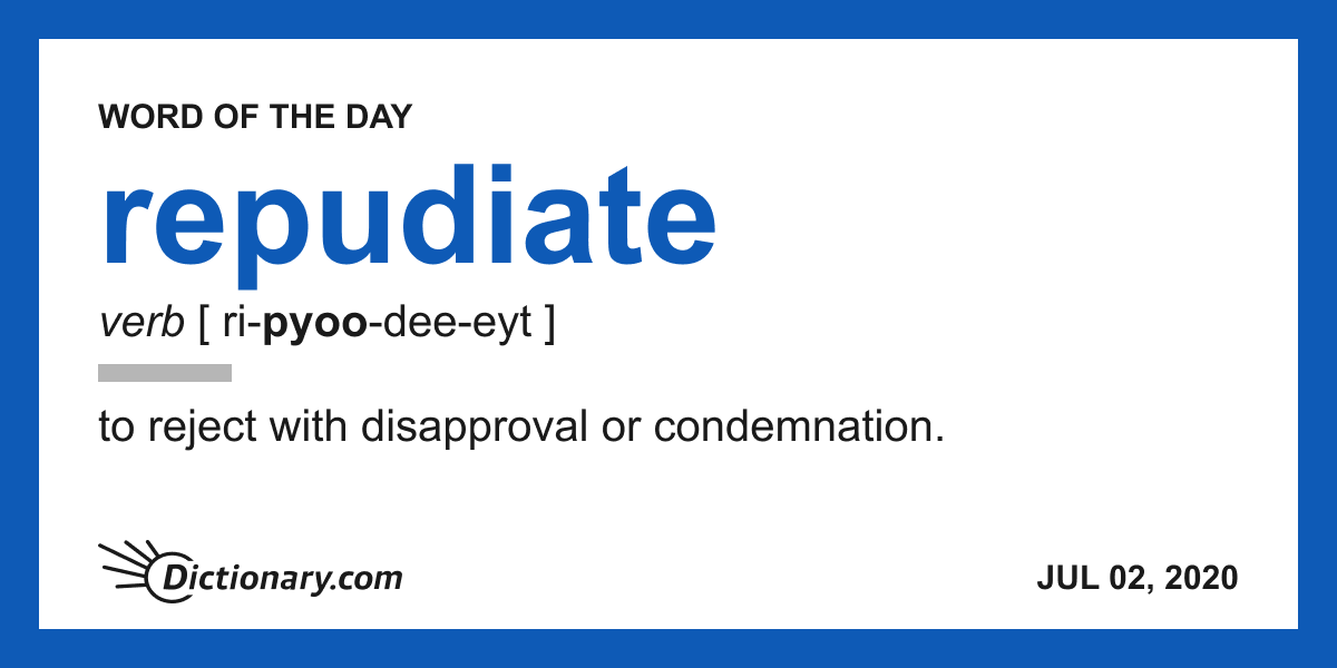 Repudiate Meaning