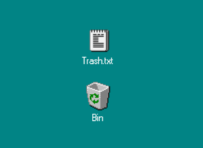 Recycle Bin Windows 98