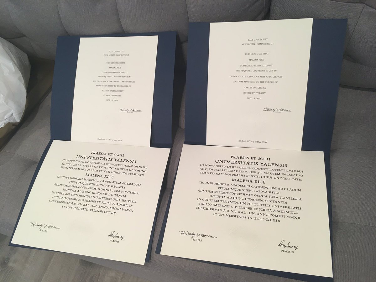 Yale Masters Diploma