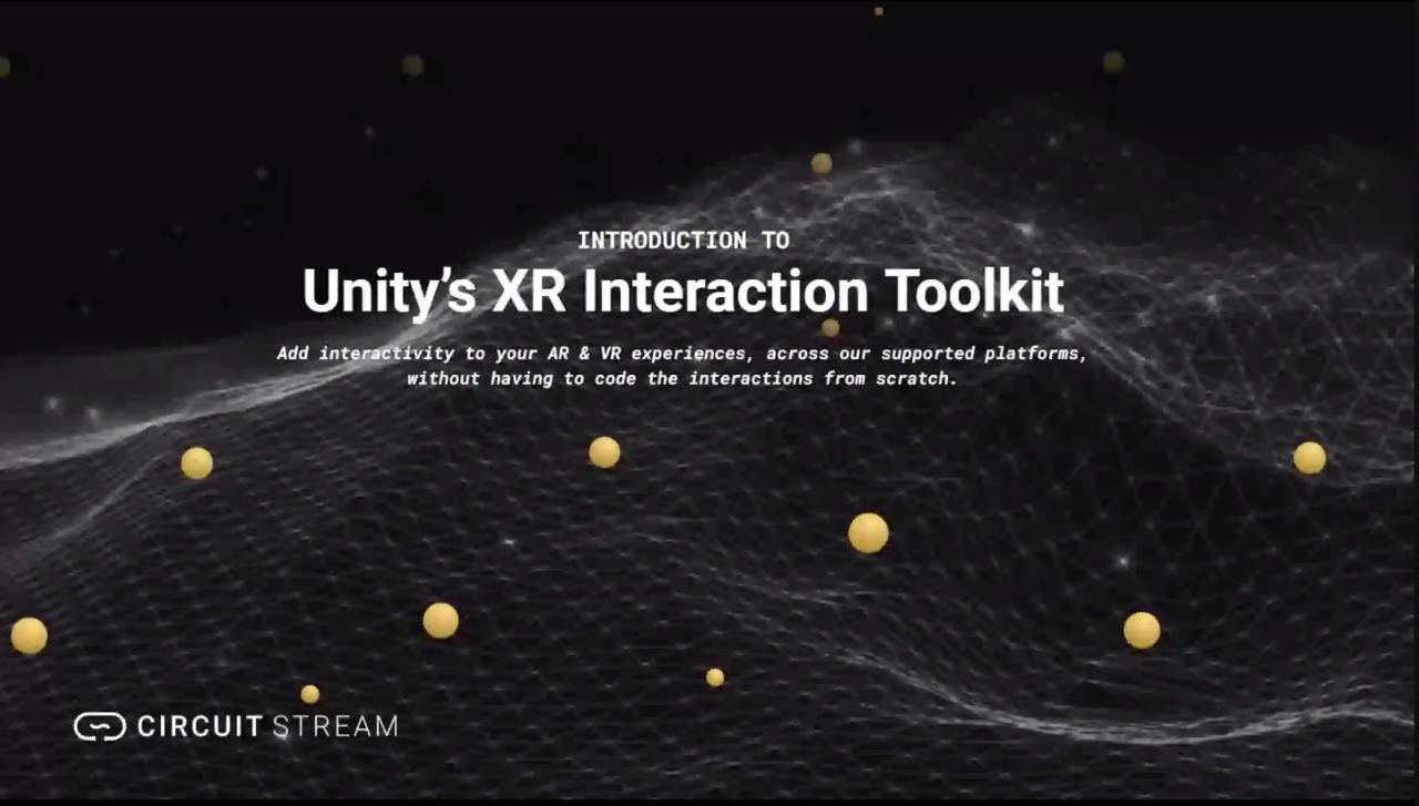 Cecilia Lascialfari on Twitter: ""XR Interaction Toolkit Workshop 07/02/2020" with Stéphane ...