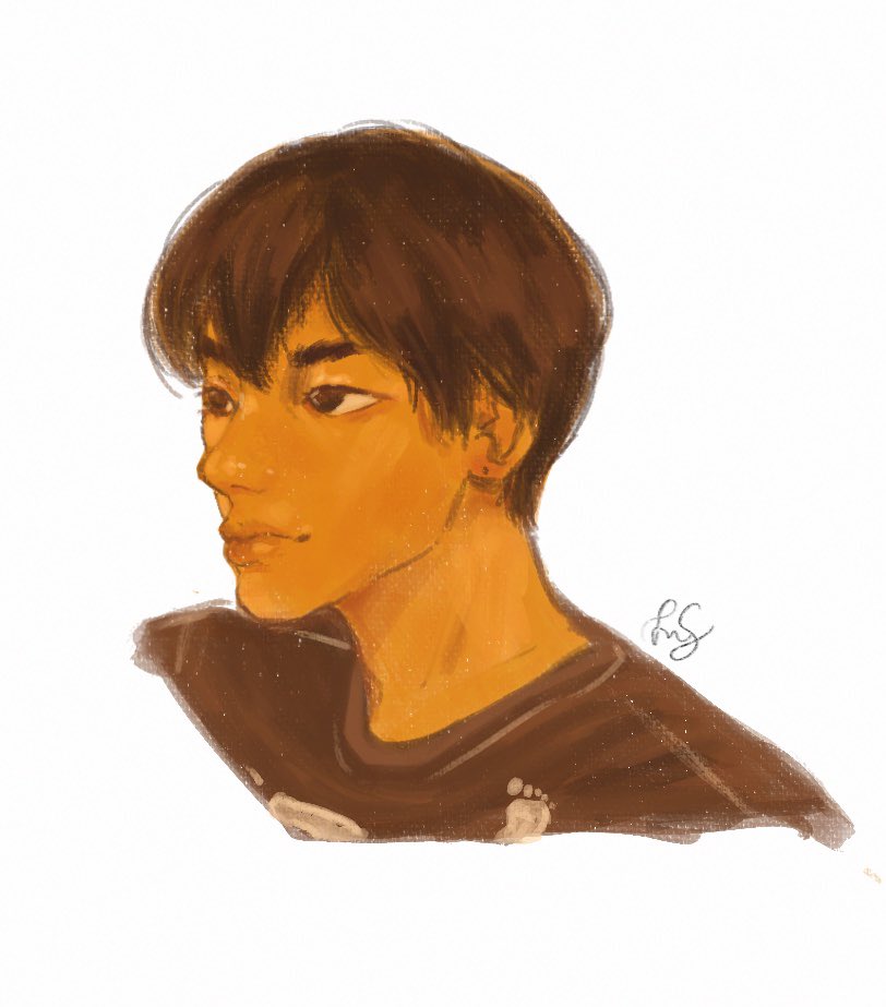 redbeans on Twitter: "messing around with some new brushes :) kageyama is the character i ...