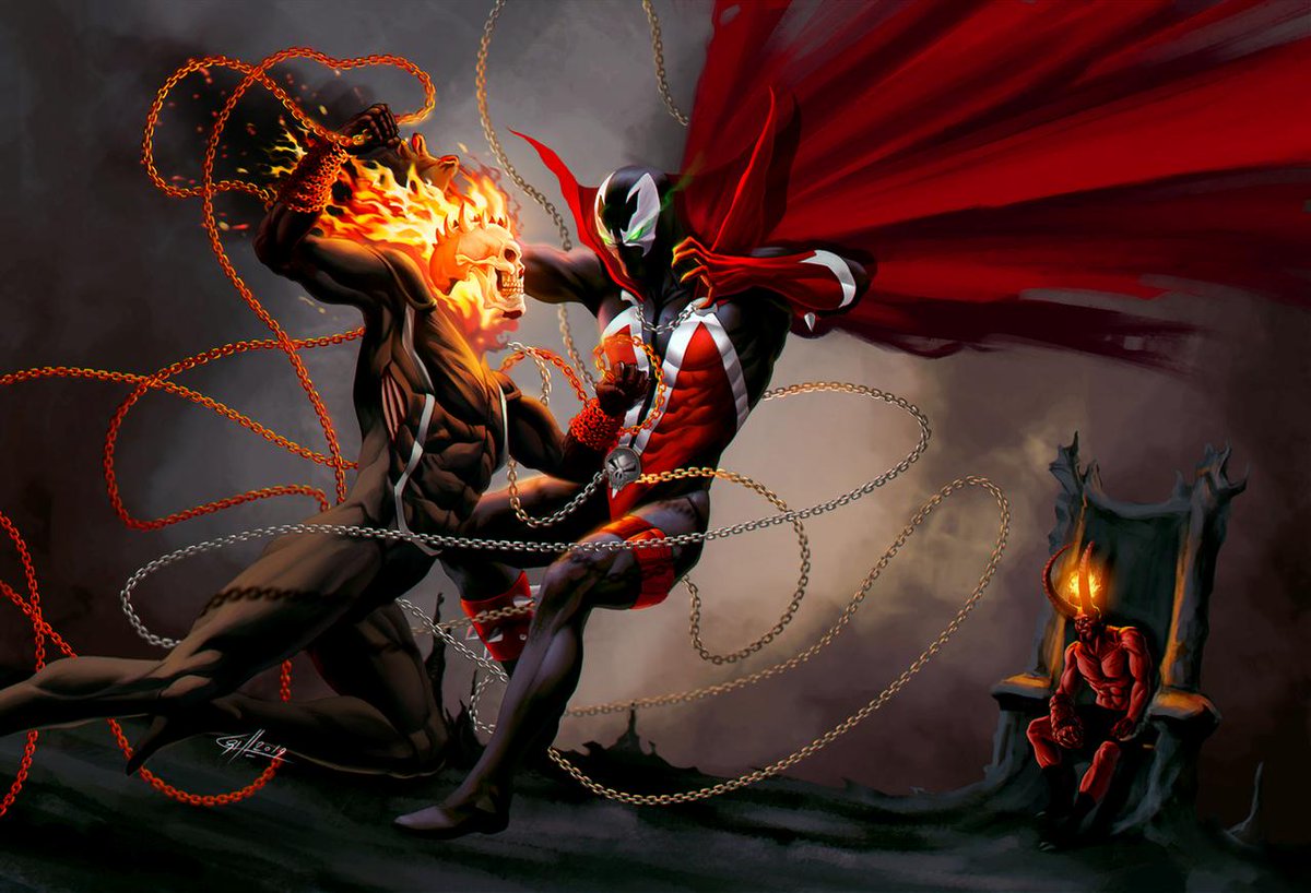 Ghost Rider Vs Spawn Vs Hellboy