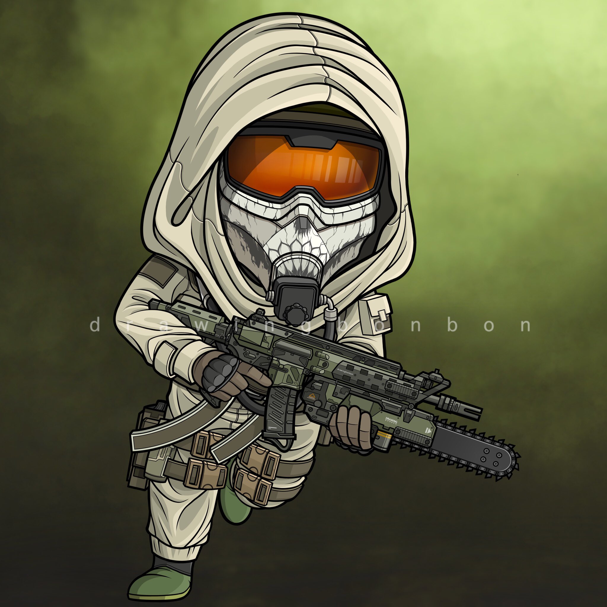 Call Of Duty Ghosts Drawing Guns