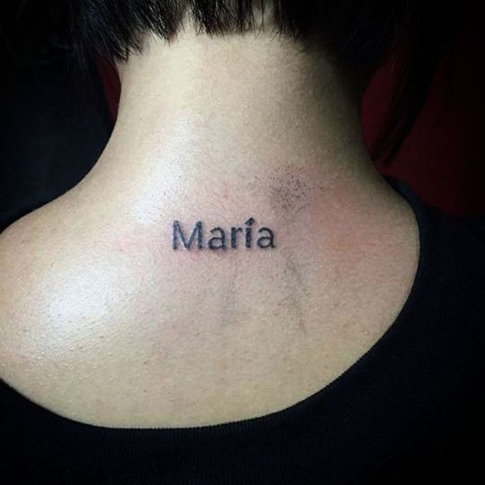 The Name Maria Tattoo