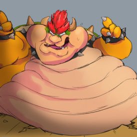 Fat Bowser Bowser Drawing, Fat Bowser, Food, Chibi Png | PNGEgg
