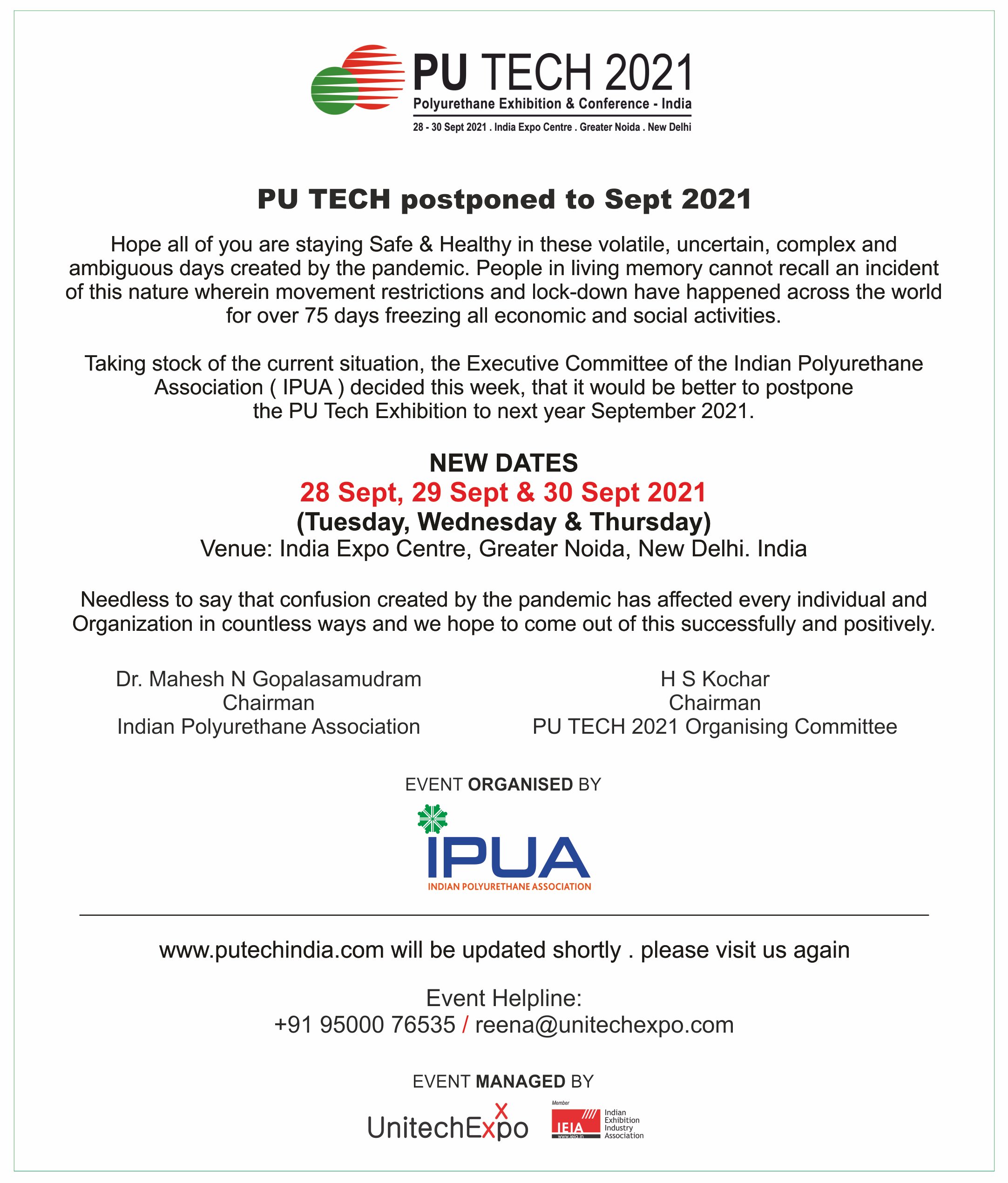 PU TECH 2023 (@PUTECHIndiaExpo) / Twitter