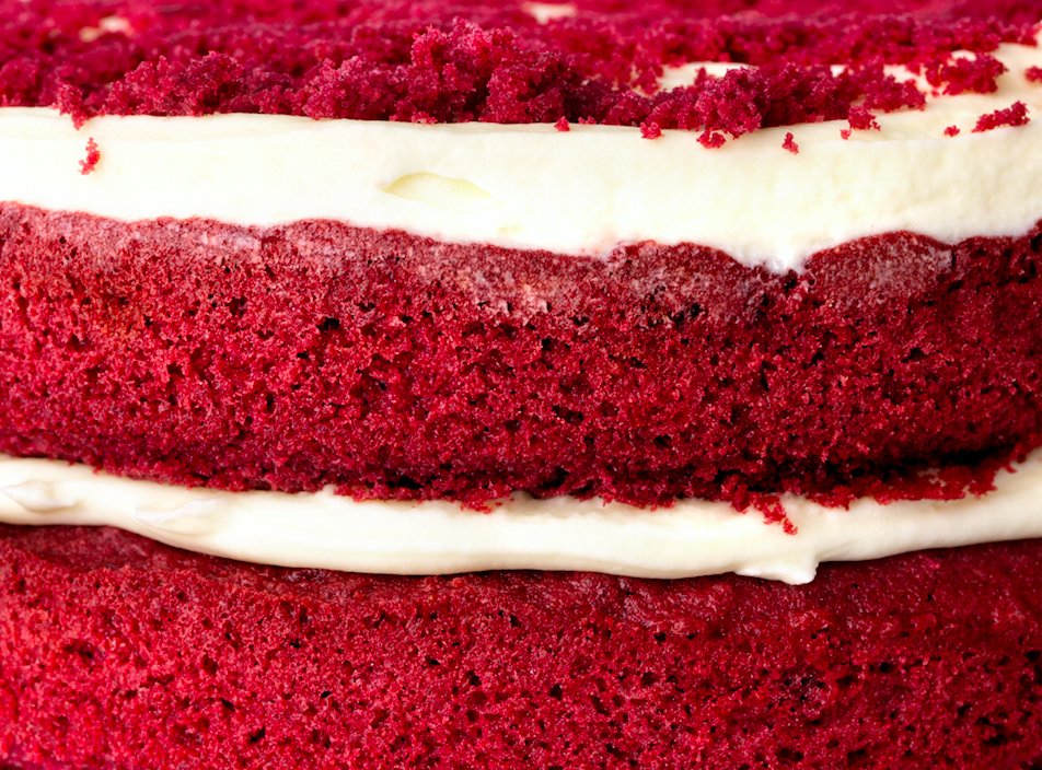 Red Velvet Cake Background