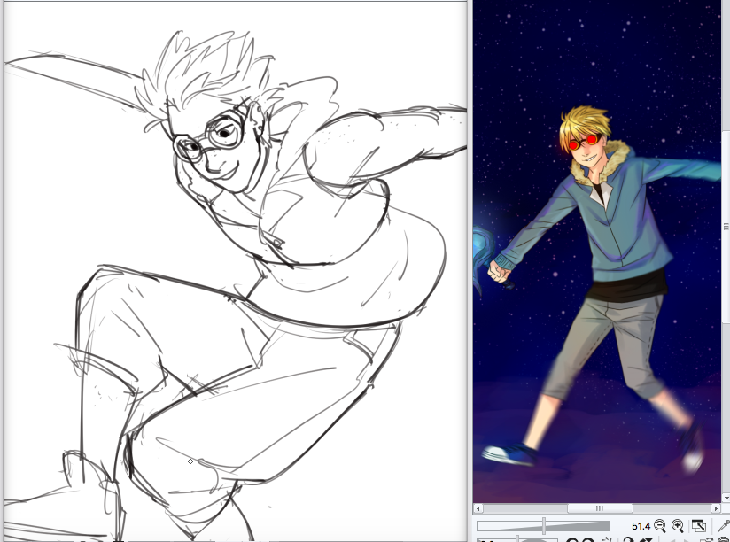 「cooldown sketch is a redraw~ gosh that 2015 pose is so stiff」Lou 🌟🏳️‍🌈 ...