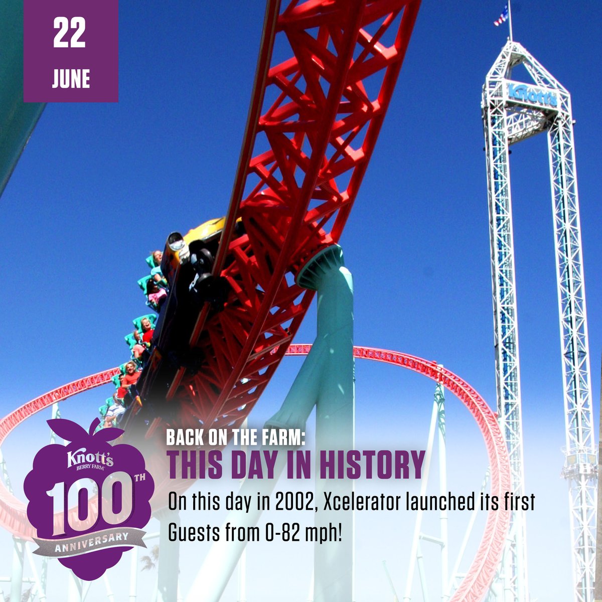 Knott's Berry Farm Xcelerator Launch