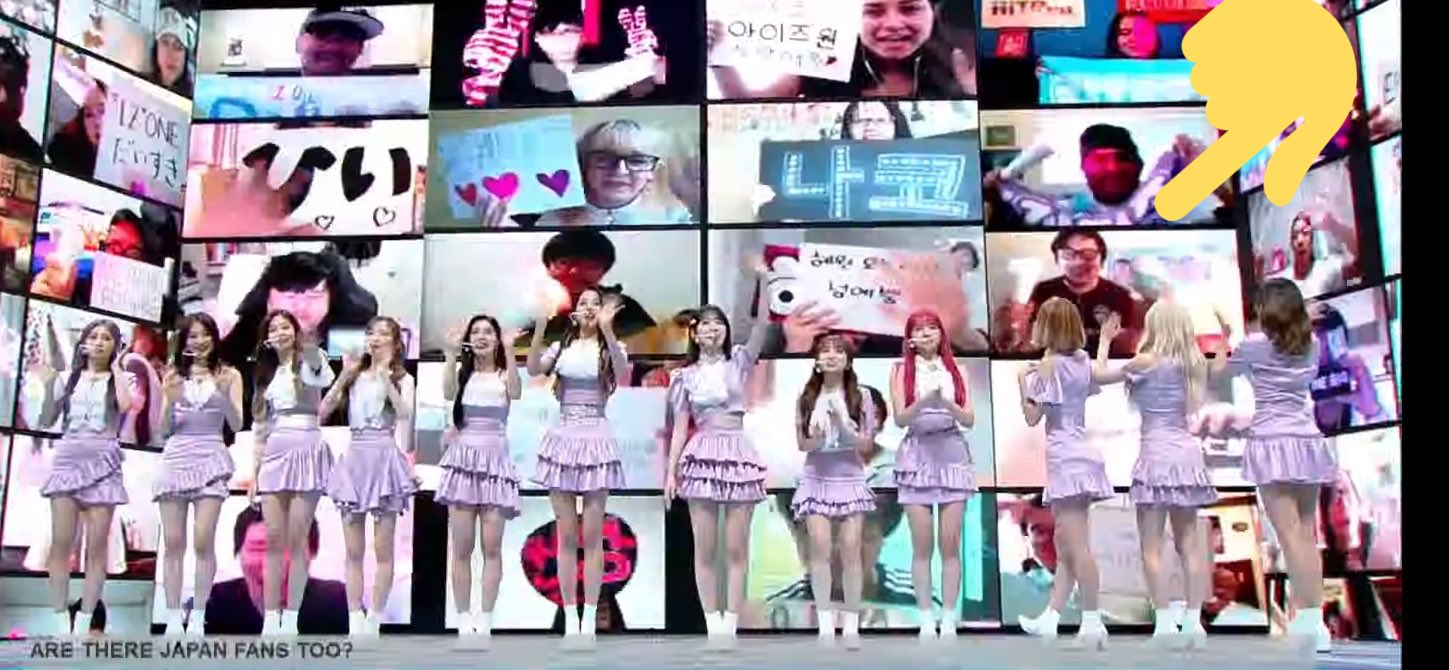 𝒦𝑒𝓋~𝒦𝑒𝓋 🦋🌸 IZ*ONE Forever 🥕 on Twitter: "OMG OMG OMG I WAS ON THE BIG SCREEN 😭😭😭 i couldn’t be ...