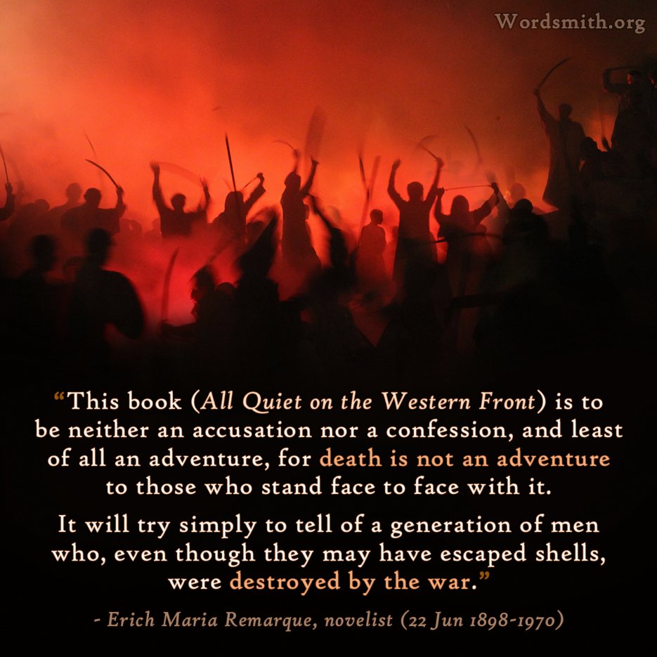 All Quiet On The Western Front Quotes