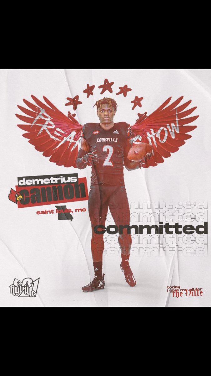 2021 3* WR Demetrius Cannon commits to Louisville : r/CFB