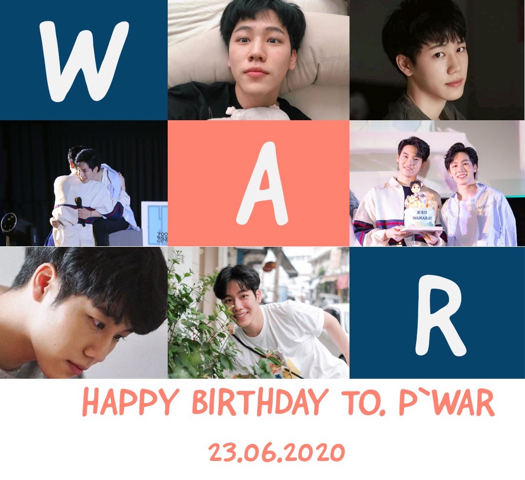 ployploy on Twitter: "HBD. TO P'WAR มีความสุขมากๆนะคะ สุขภาพร่างกายแข็งแรง ขอให้มีคนรักพี่ ...