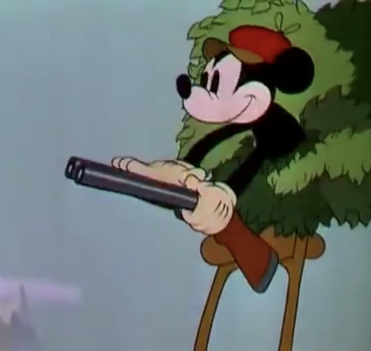 Mickey Mouse With A Gun