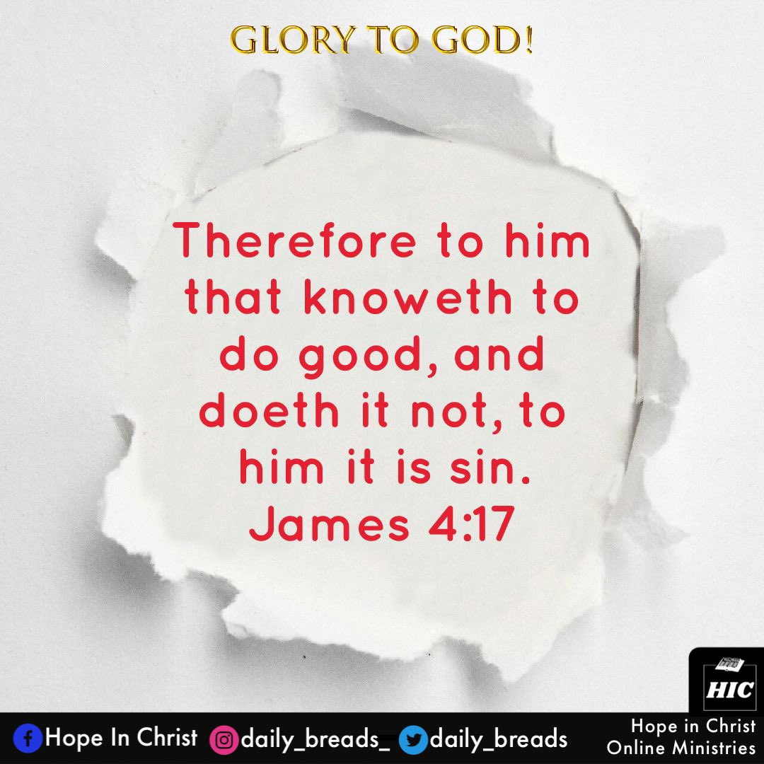 Bible Verse James 4 17