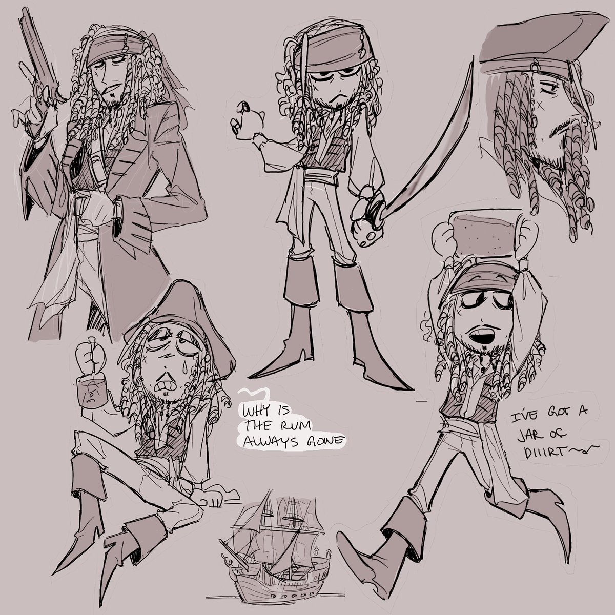 「More of he.. #PiratesoftheCaribbean #potc #fanart 」Noel/Minの漫画