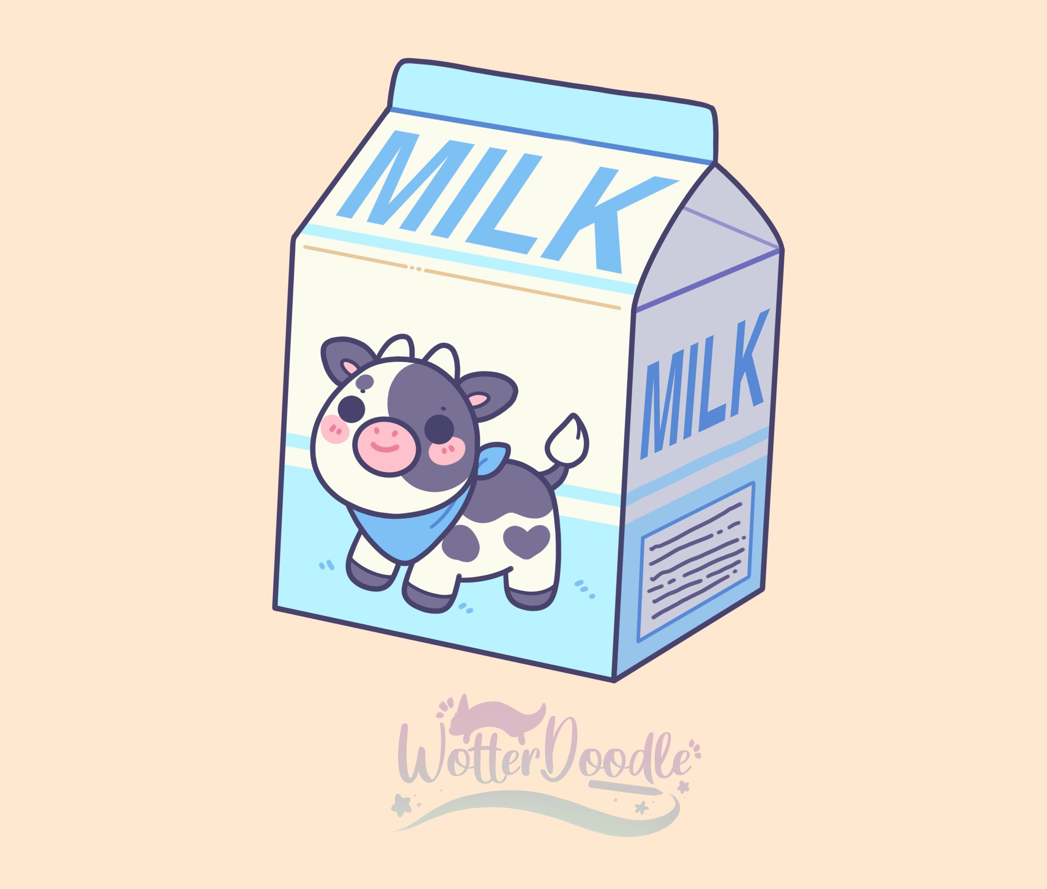 Cute Milk Cartoon