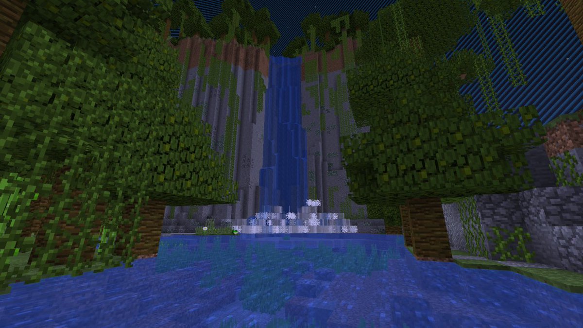 Waterfall Minecraft Build Battle