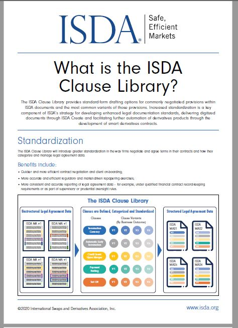 For more information on the ISDA Clause Library, check out the new fact ...