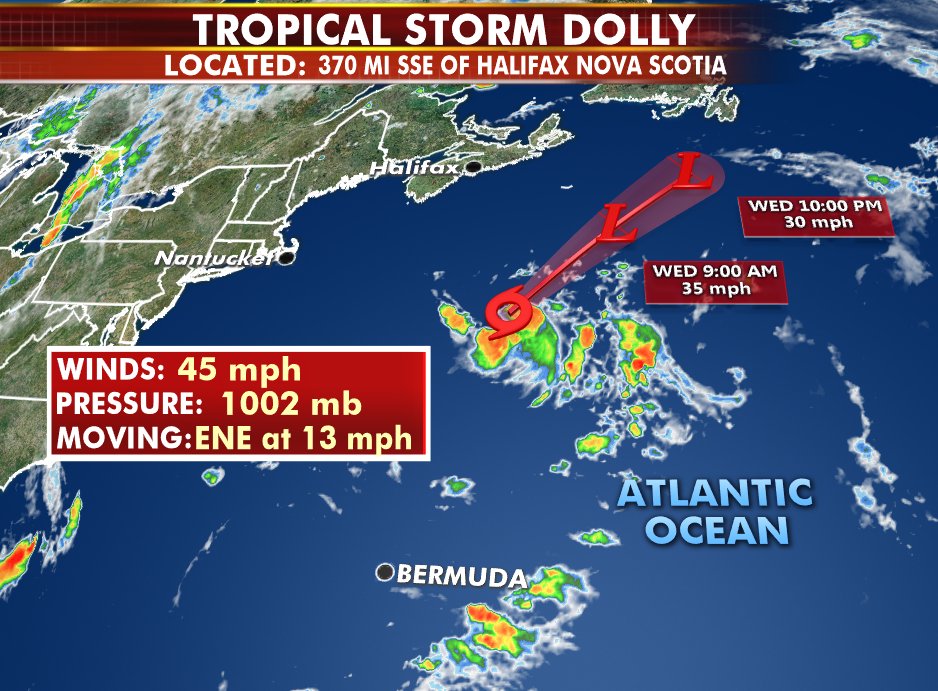 4th named storm of the season has formed, but will not impact any land ...