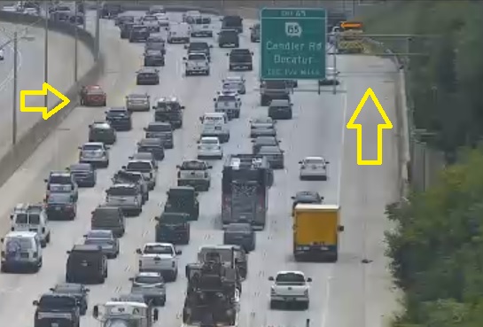 **UPDATE** DeKalb Co.: Crash...I-20/eb w of Candler Rd (Exit 65), moved ...