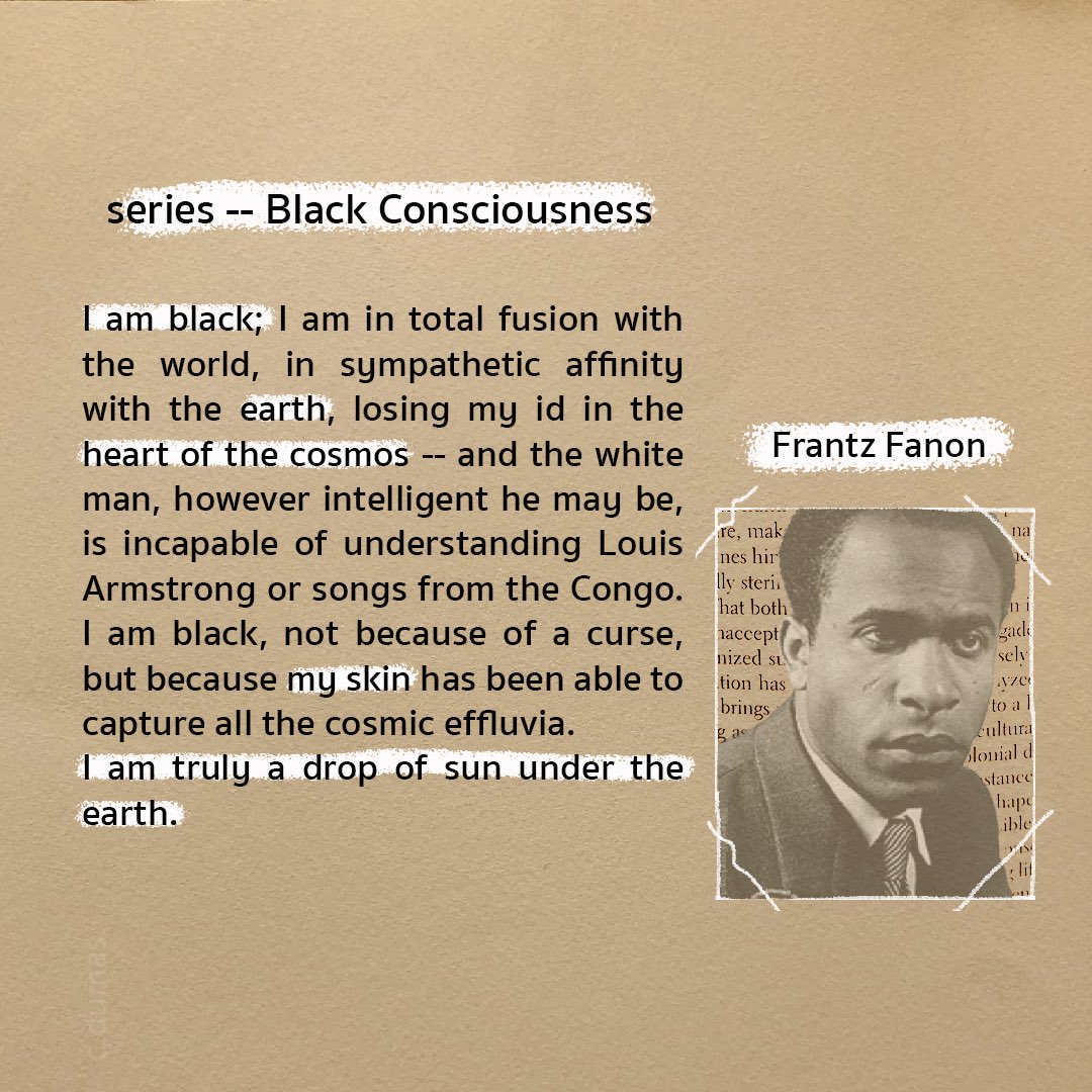 from the Black Consciousness series Ever read Frantz Fanon? ???? share ...