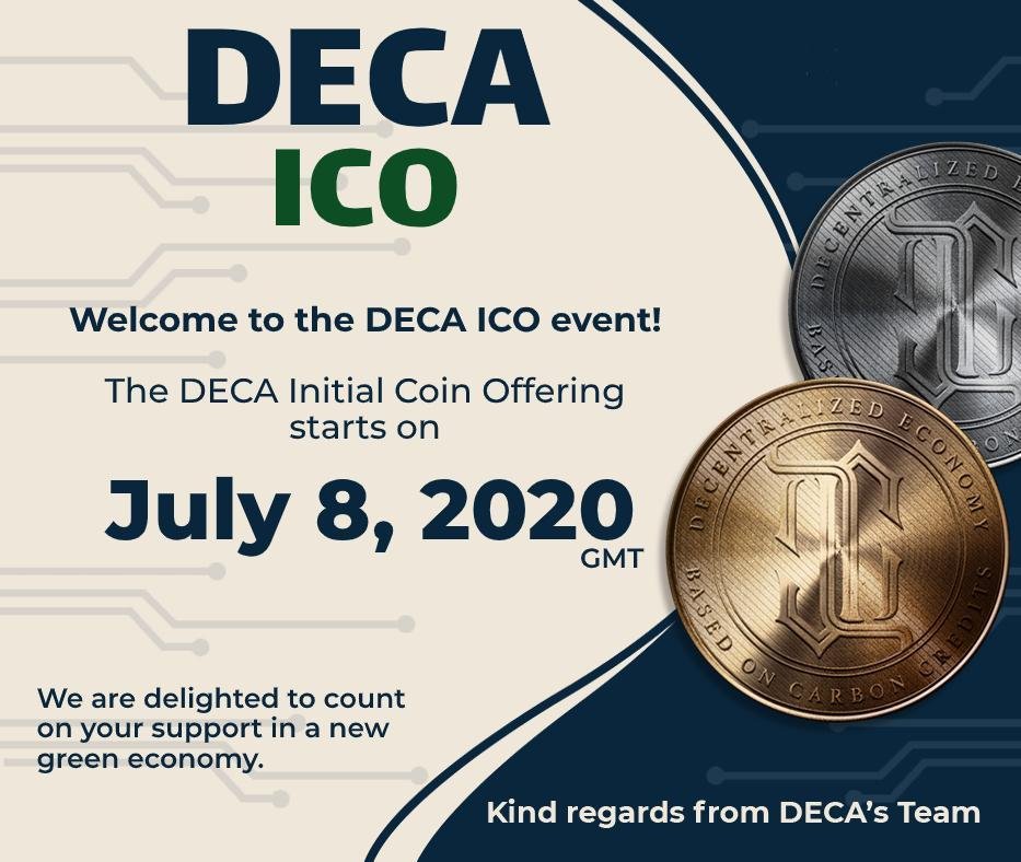 DECA is a decentralized economy based on carbon credits