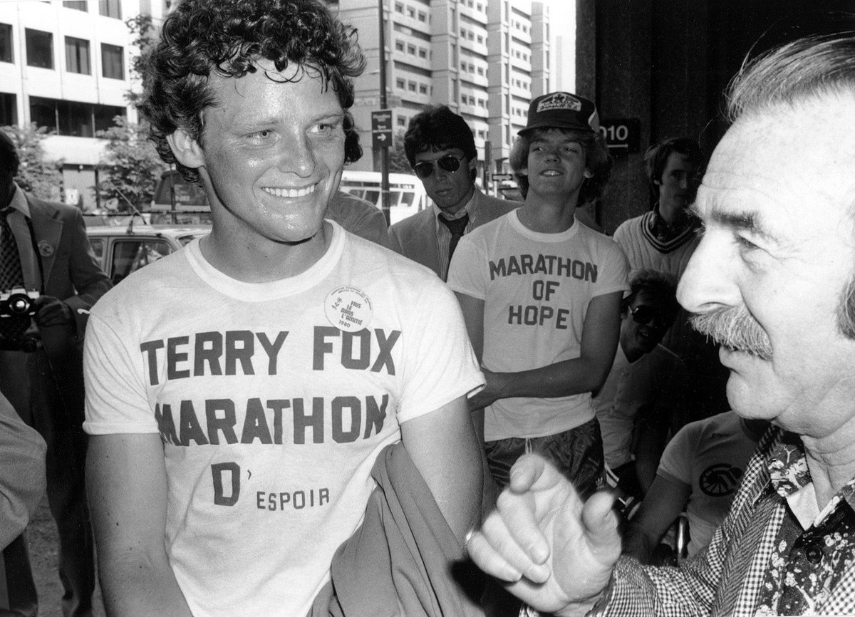 By the time Terry reached Montreal, QC he had run 2,917 km. He was ...