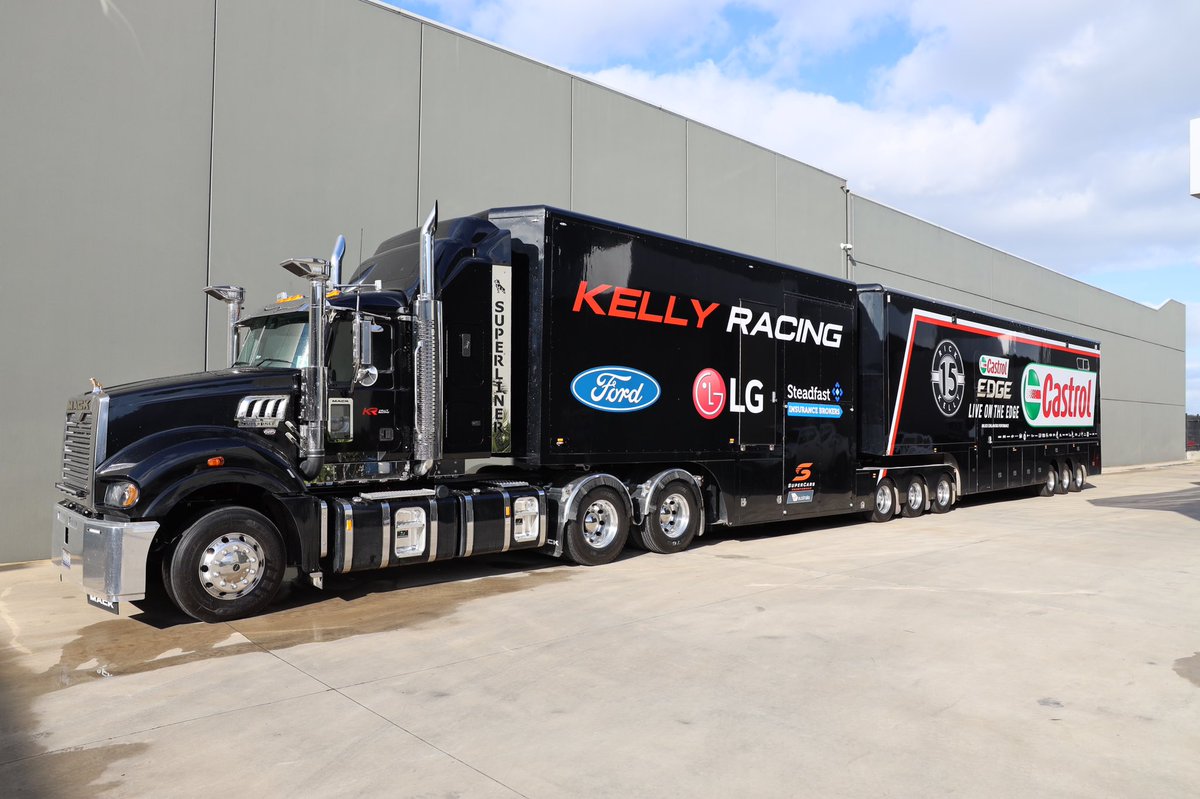 The Kelly Racing Mack_Trucks transporter is now back on the road and on ...