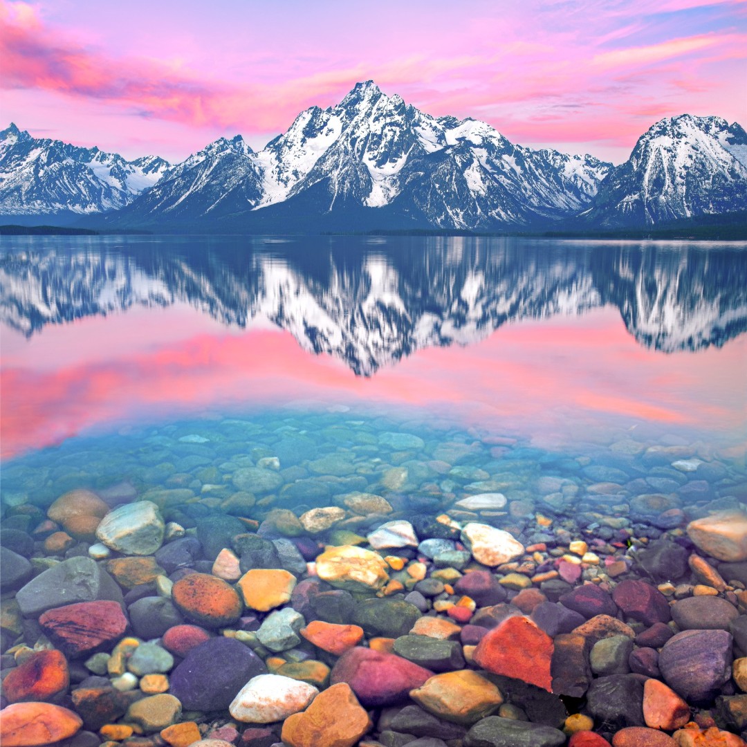 Large Colorful Rock