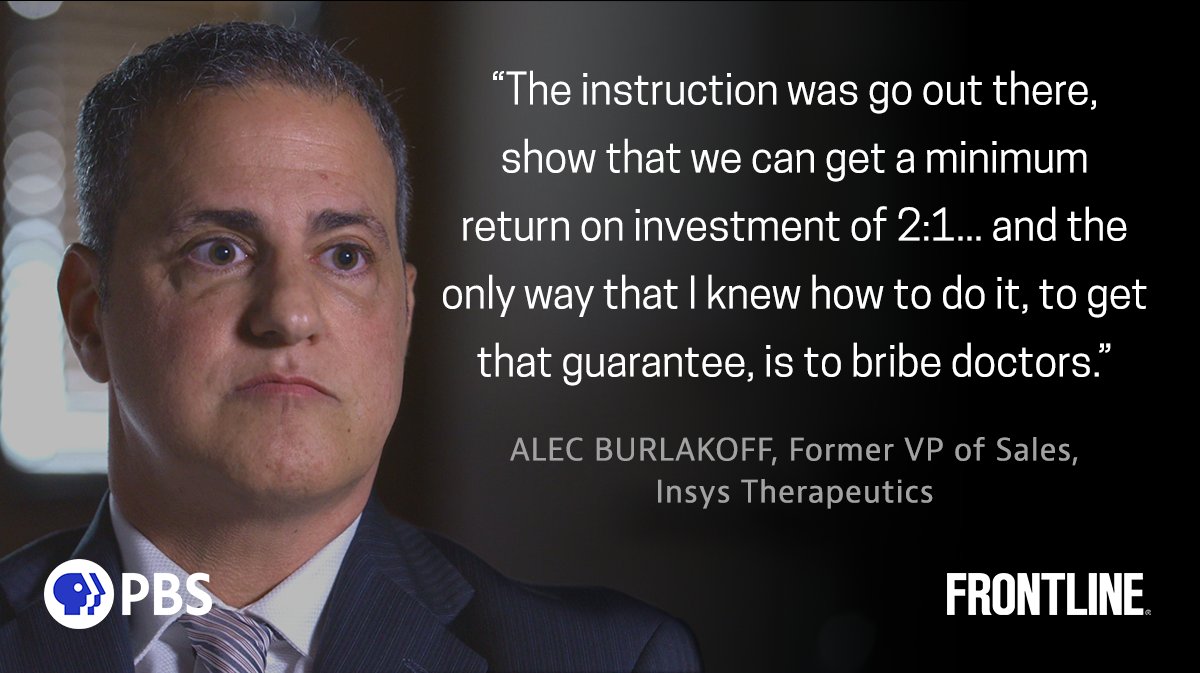 When Alec Burlakoff began working for opioid maker Insys, he says the ...