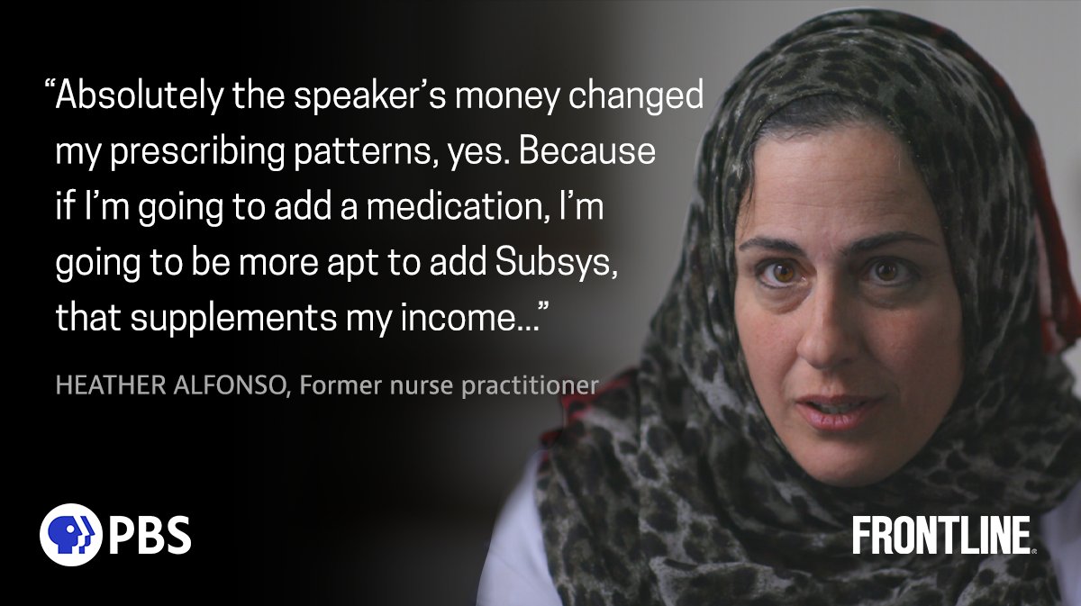 Heather Alfonso is a former nurse practitioner whom Insys paid to be part of a speaker series —a ...