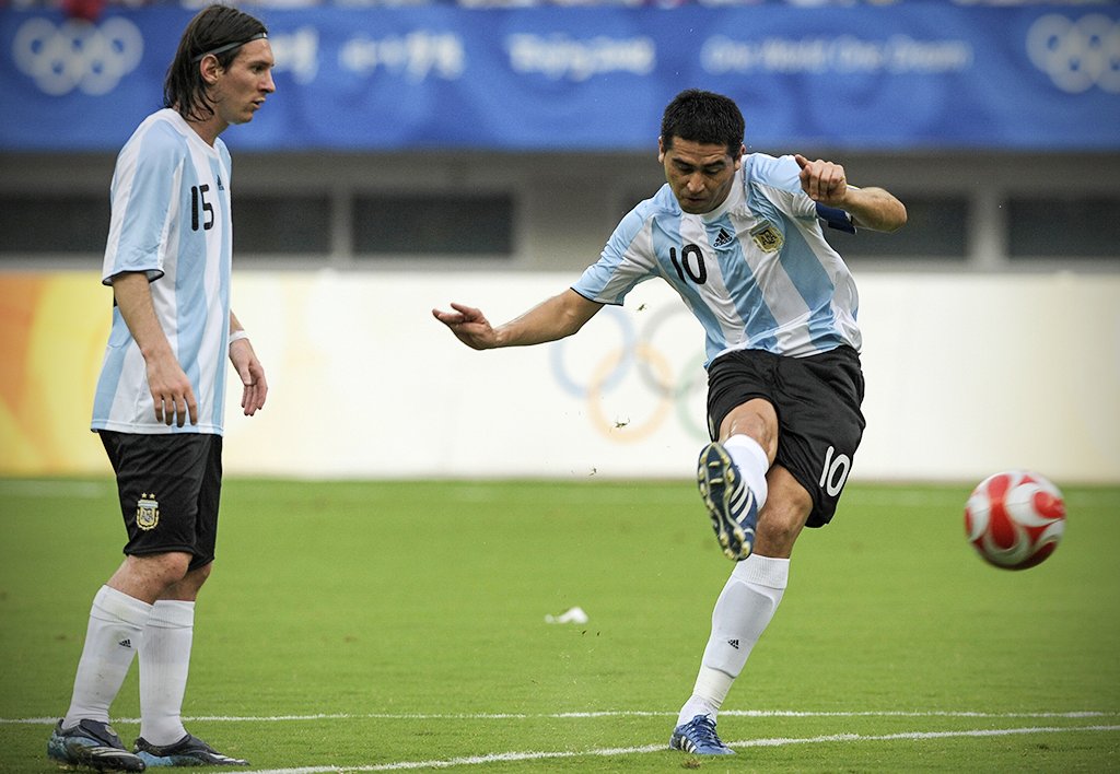 Juan Roman Riquelme and Leo Messi both celebrate their birthdays today ...