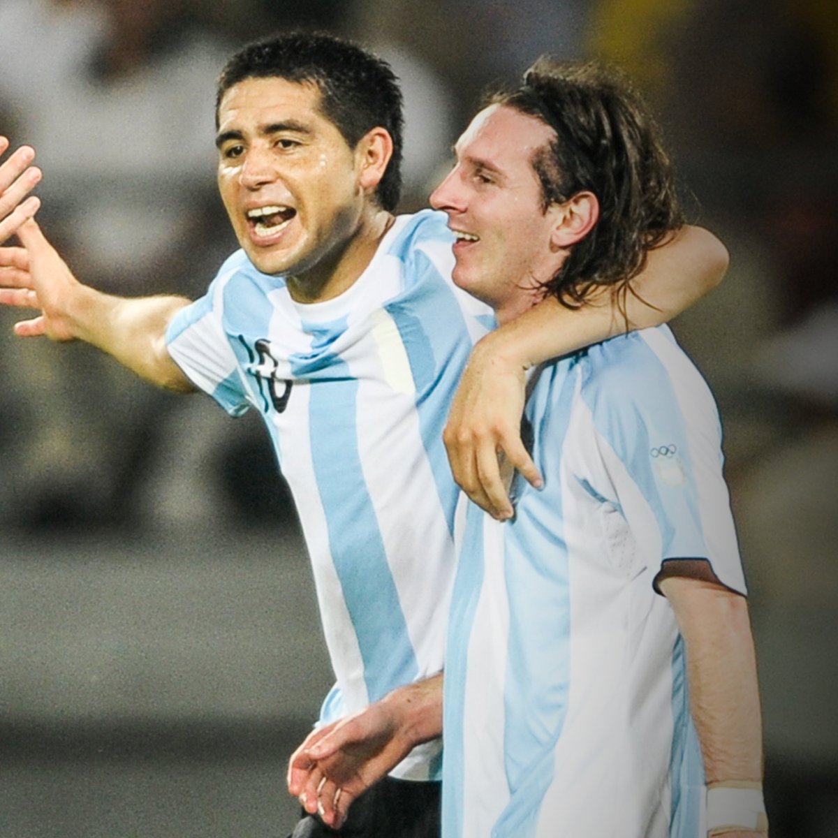 Juan Roman Riquelme and Leo Messi both celebrate their birthdays today ...