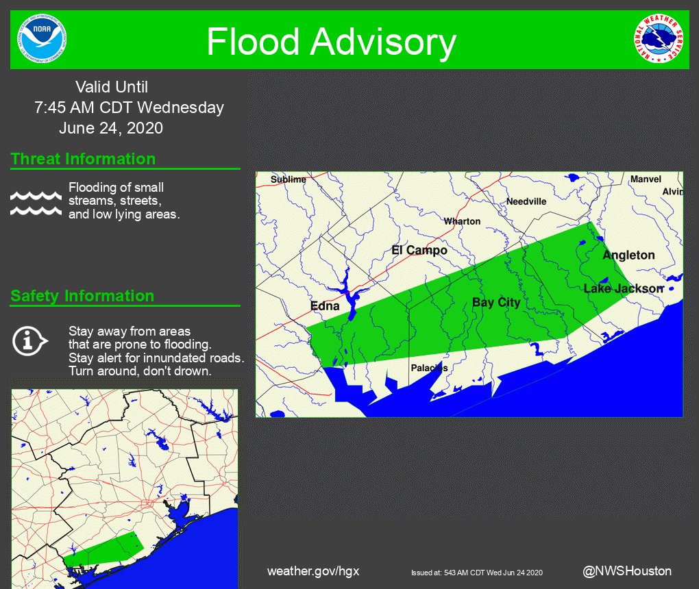 The National Weather Service in League City has Issued an Urban and ...