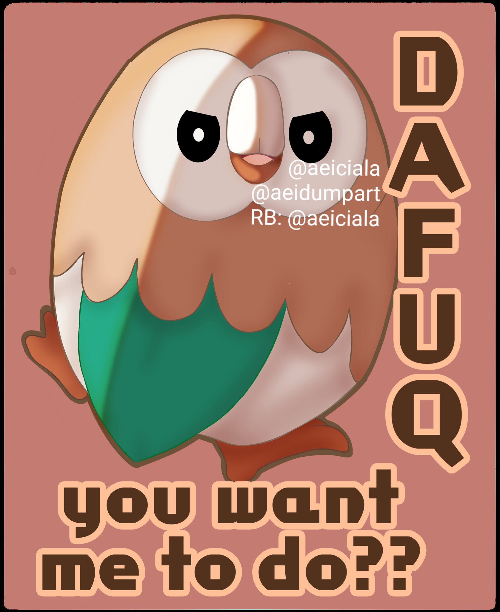 Rowlet Memes Rowlet Meme Etsy UK