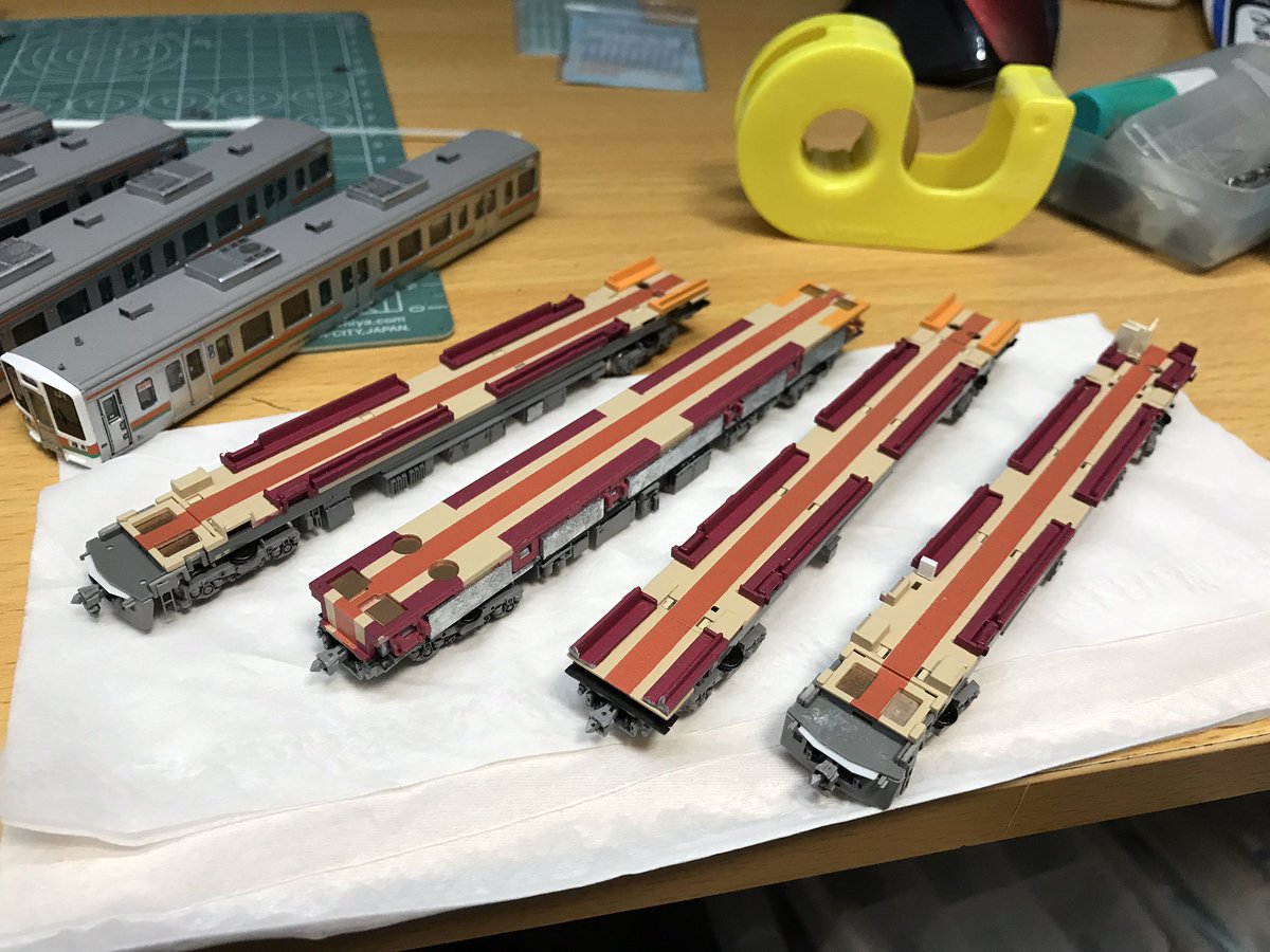 ロングツアラー on Twitter: "GMの30927:211系5000番台 K15編成、途中何回か中断しましたが、自分なりに新しい試みを取り入れつつ、何とか改修工事完了しました。 いつも ...