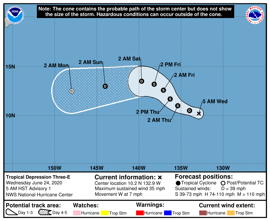 Well out in the Eastern Pacific Ocean, NHC_Pacific is tracking Tropical ...