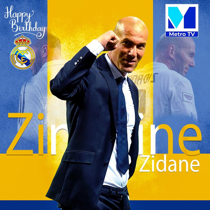Zinedine Zidane's Birthday Celebration | HappyBday.to