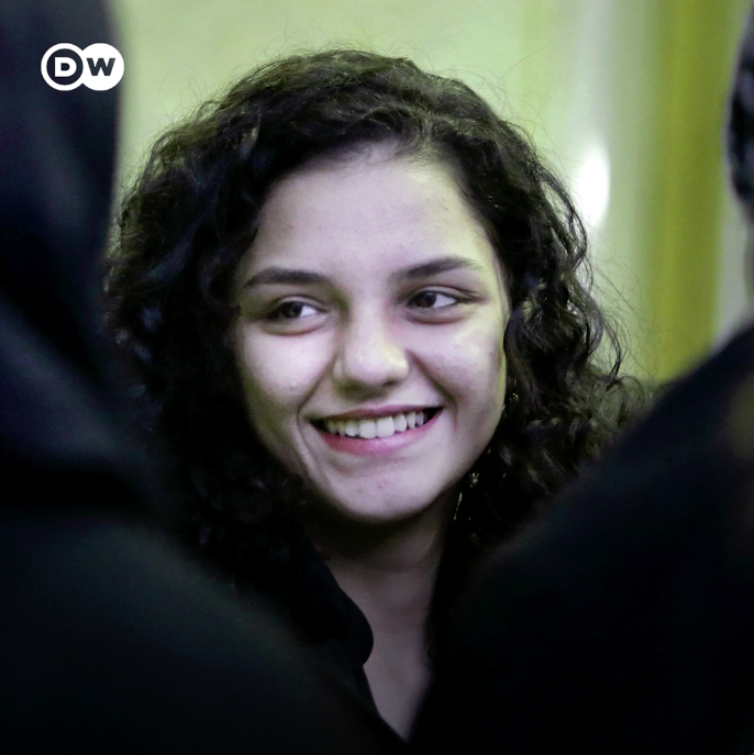 Egyptian activist Sanaa Seif, the sister of well-known blogger and pro ...