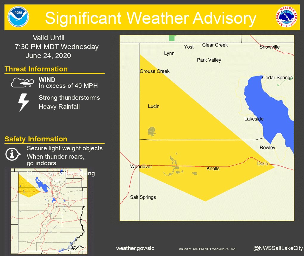 Significant Weather Advisory until 730 PM for a large portion of ...