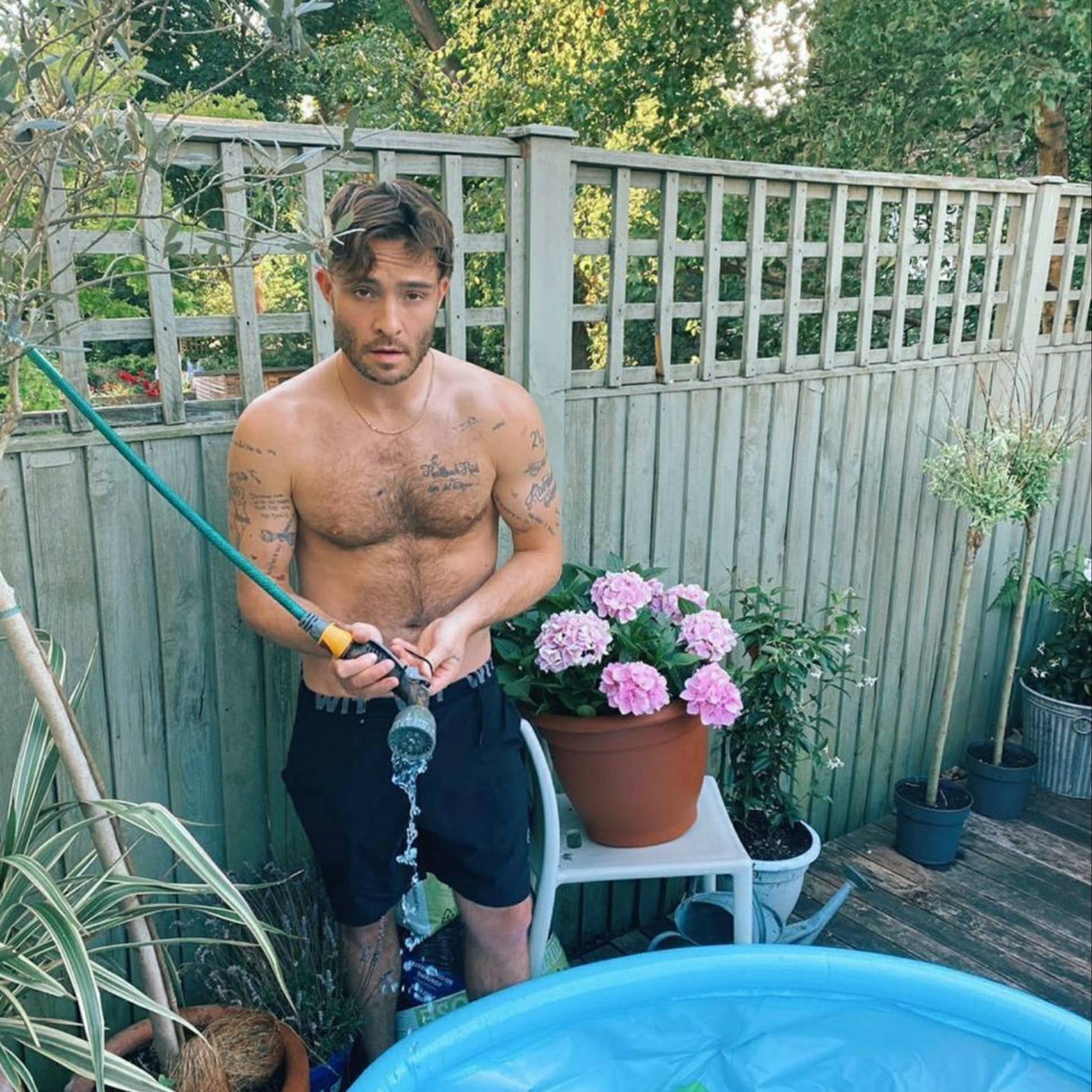 Ed Westwick Shirtless